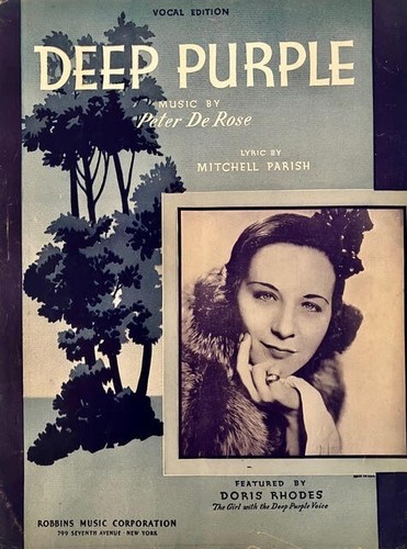 Deep Purple Sheet Music. Vocal Edition. 1934. Doris Rhodes. | eBay
