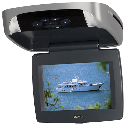 Advent 9-inch Hi-Def digital flip down monitor with built-in DVD player ...