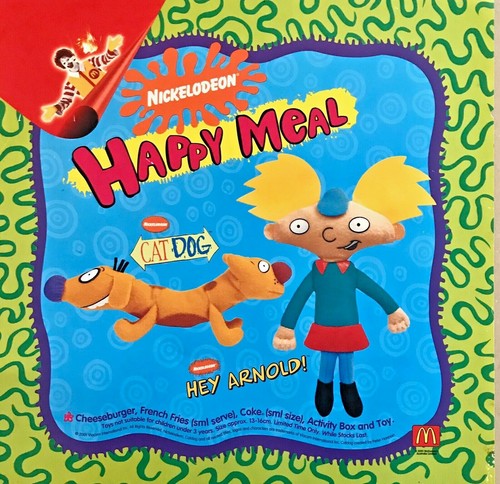 Rare, Plastic Happy Meal Nickelodeon Hey Arnold, McDonald's Poster ...