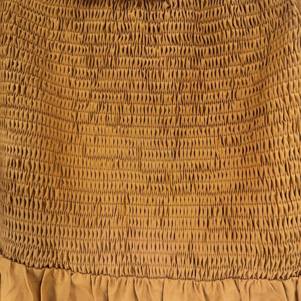 Women Smocked Off Shoulder Babydoll Milkmaid Shirt 2XL Boho Peasant ...