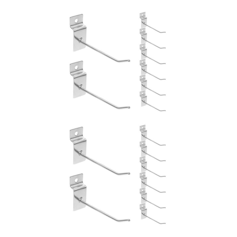 Set of 2 Slot Hook Stand Panel Hooks for Grid Wall Slatwall | eBay