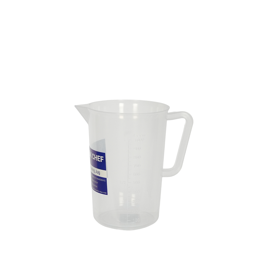 Graduated Plastic Measuring Jugs Food Grade Polypropylene Jug .5L, 1L ...