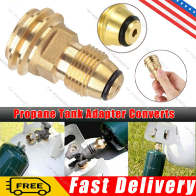 1x POL to QCC1 Propane Tank Adapter 100 lb LP Tank Valve to Type-1 ...
