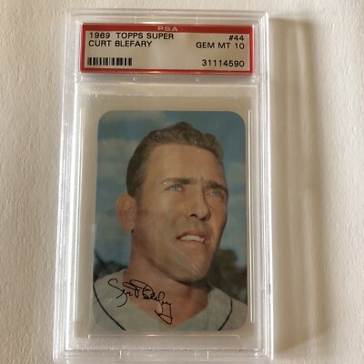 1969 Topps Super Baseball #44 Curt Blefary PSA 10 Gem Mint | eBay