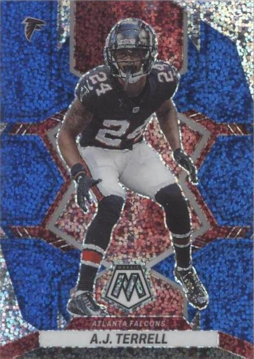 2022 Panini Mosaic - A.J. Terrell #11 Blue Sparkle Prizm for sale ...