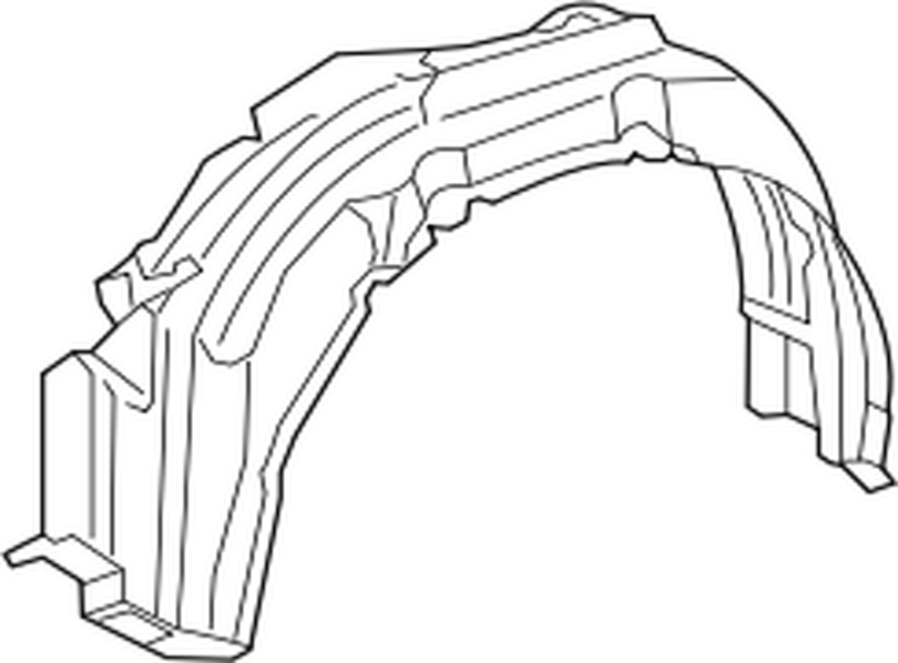 53806-08010 Toyota Liner, front fender, lh 5380608010, New Genuine OEM ...