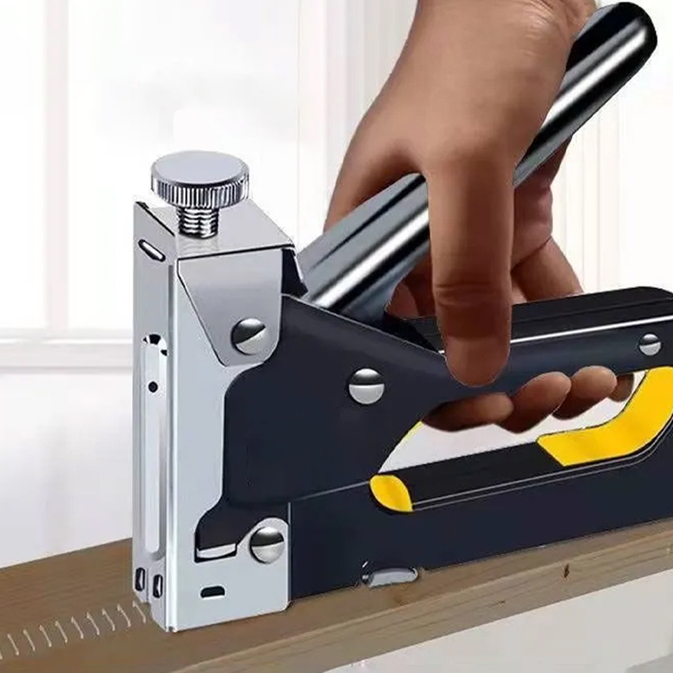 Heavy Duty Tacker Staple Gun Upholstery Stapler Fabric Wood Craft ...