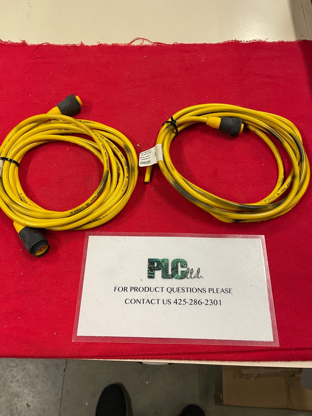 SET OF 2 Cables Used Turck RS RK 30-4M U2254-0 Minifast Cordset | eBay