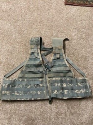 MOLLE II FLC Fighting Load Carrier VEST w/ 2 Triple Mag Pouches ACU US ...