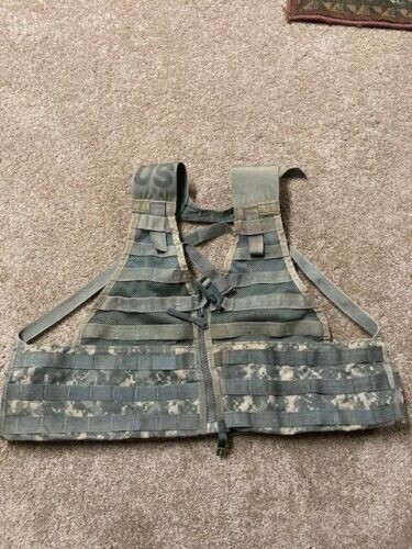 MOLLE II FLC Fighting Load Carrier VEST w/ 2 Triple Mag Pouches ACU US ...