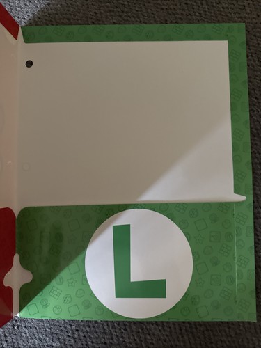 Nintendo Super Mario School Supplies Three Hole punch Folder New | eBay