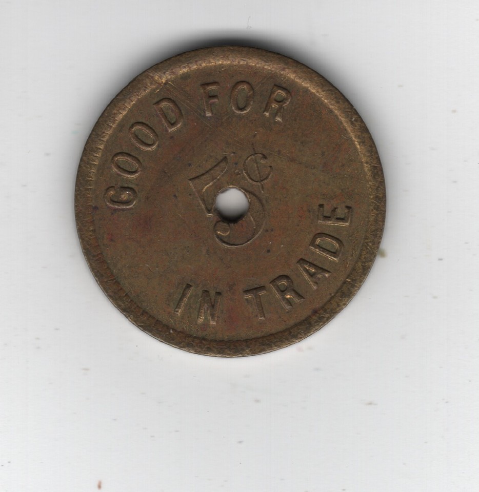 "MOORE'S POOL HALL" (maverick - good for 5¢ in trade) OVANDO, MONTANA ...