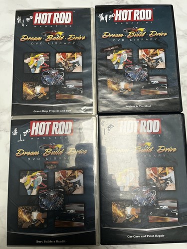 Hot Rod Magazine Dream Build Drive 4-DVDs Lot See Photos | eBay