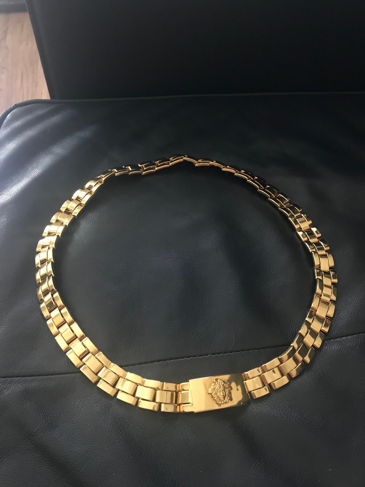 Versace Vintage Medusa Gold Chain Belt - Gem