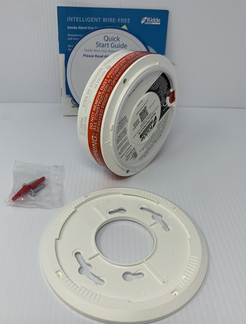 Kidde P4010DCS-W Battery Powered Wire-Free Interconnected Smoke Alarm ...