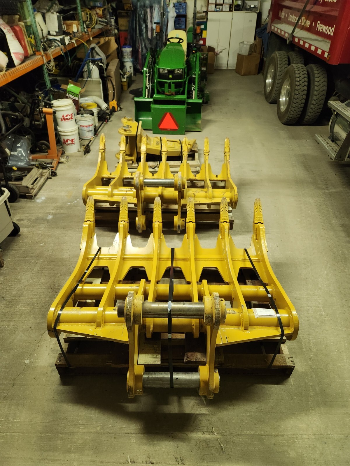 66" Caterpillar 325 CB Linkage Root Rake CAT Excavator Stump Clearing ...