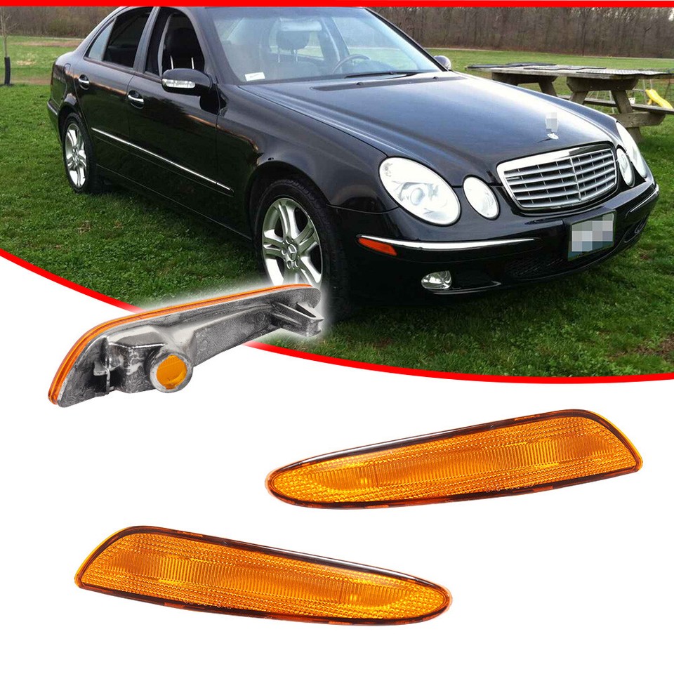 2003-2006 Mercedes W211 E-Class Amber Lens Front Bumper Side Marker ...
