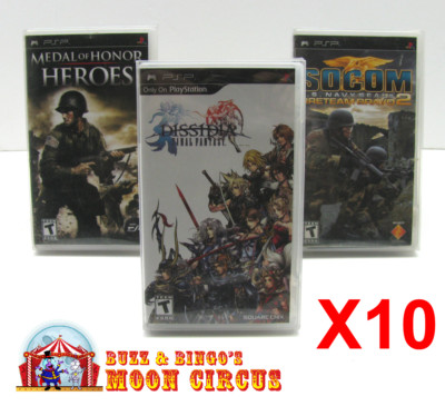 10x SONY PSP GAME CLEAR PROTECTIVE BOX PROTECTOR SLEEVE CASE - FREE ...