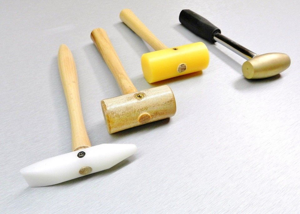 Hammers & Mallets Non Marring Forming Metals Set 4 - Nylon Plastic ...
