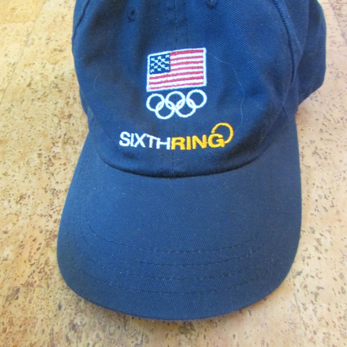 Olympics Hat Blue OSFA Adjustable Band Baseball Cap Sixth Ring | eBay