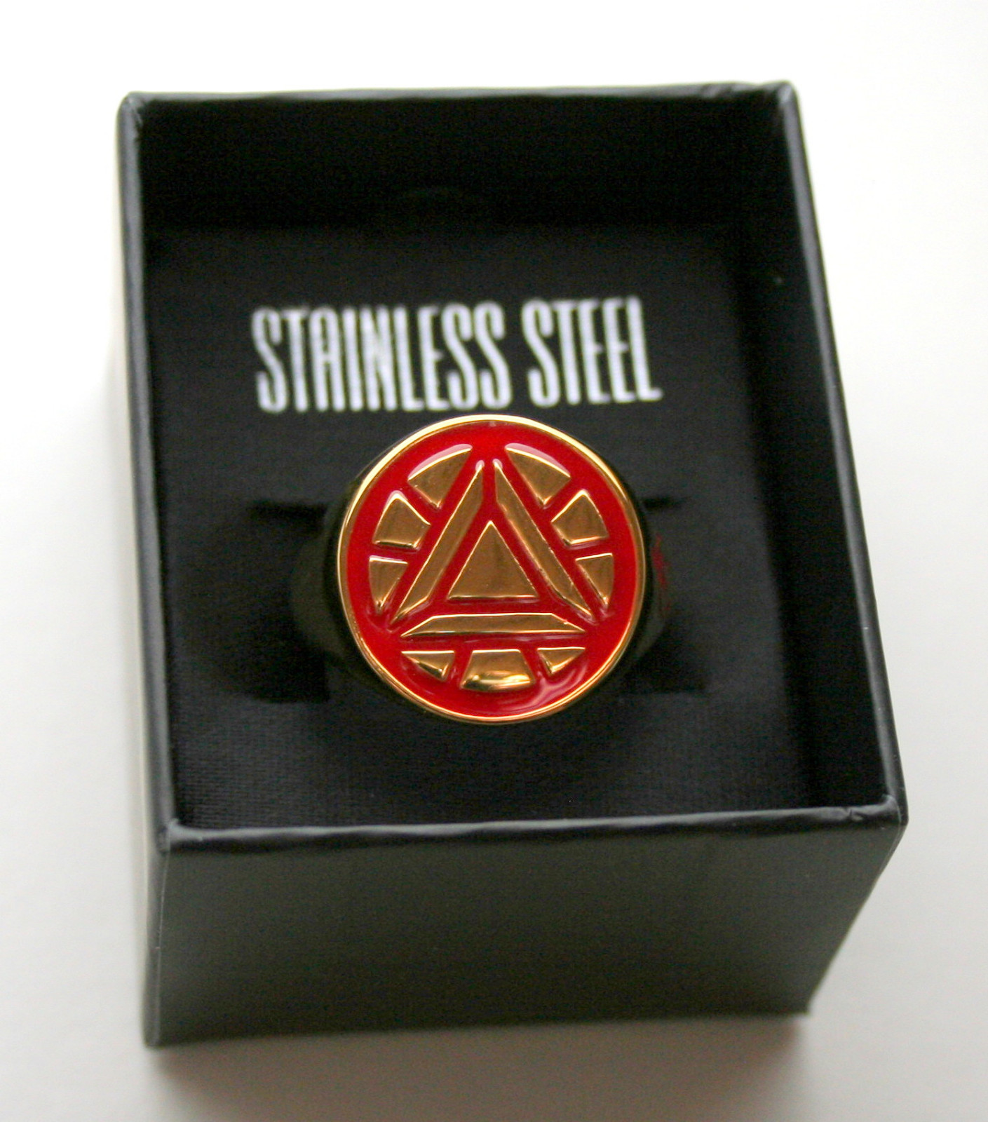 Marvel Comics Iron Man Avengers Arc Reactor Stainless Steel Ring New ...