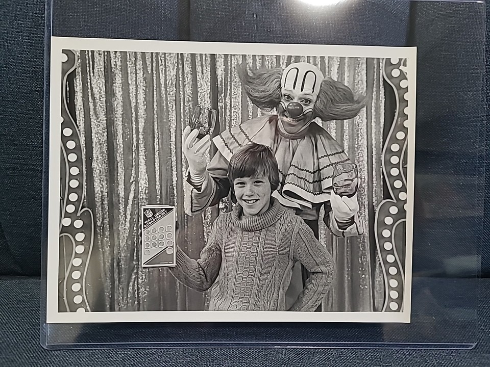 RARE 1970s Bozo The Clown 6x8 Promo Photo - NFL Coaster Set Detroit ...