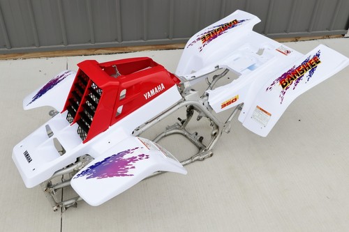 Yamaha Banshee Fenders + Gas Tank Plastic + Grill + Graphics White ...