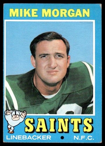 1971 Topps Mike Morgan Rookie New Orleans Saints #57 | eBay