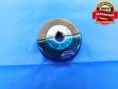 1/16 28 ANPT L1 PIPE THREAD RING GAGE .0625 A.N.P.T. AERONAUTICAL TAPER ...