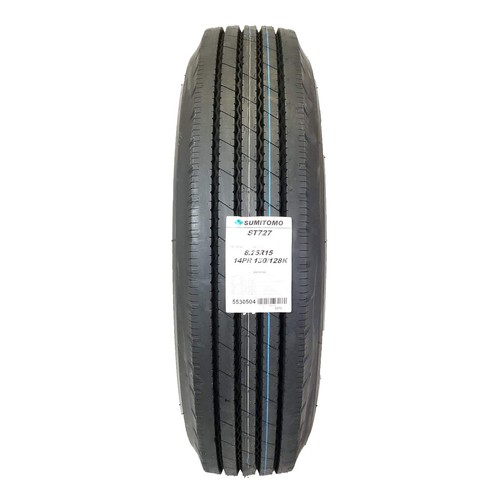 2 (Two) 8.25R15 Sumitomo ST727 (G) 14/32nd All Position Rib With Tube ...