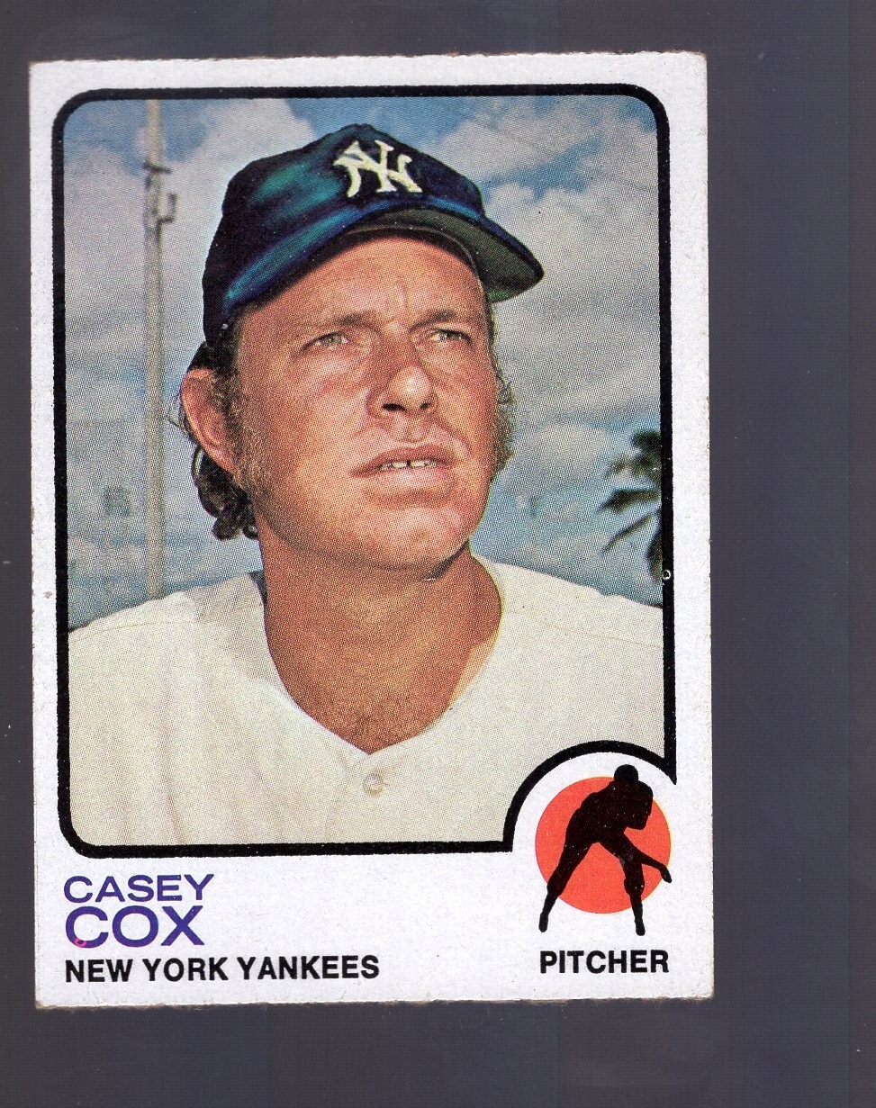 1973 Topps Baseball Card #419 Casey Cox NR-MINT Yankees | eBay