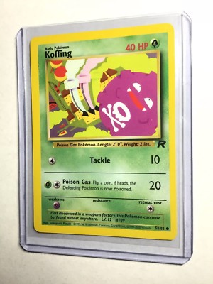 KOFFING - Team Rocket Set - 58/82 - Common - Pokemon Card - Unlimited ...