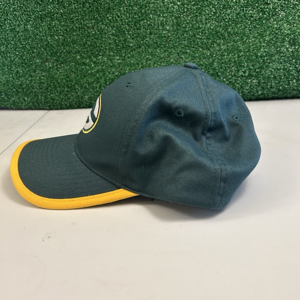 Green Bay Packers Hat Cap Mens Strapback Green Yellow NFL Football Game ...