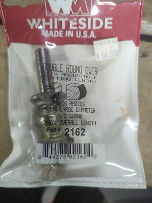 Whiteside Double Round Over 2162 3/16R 1-1/4LD 1/2SH 3-3/4OL | eBay