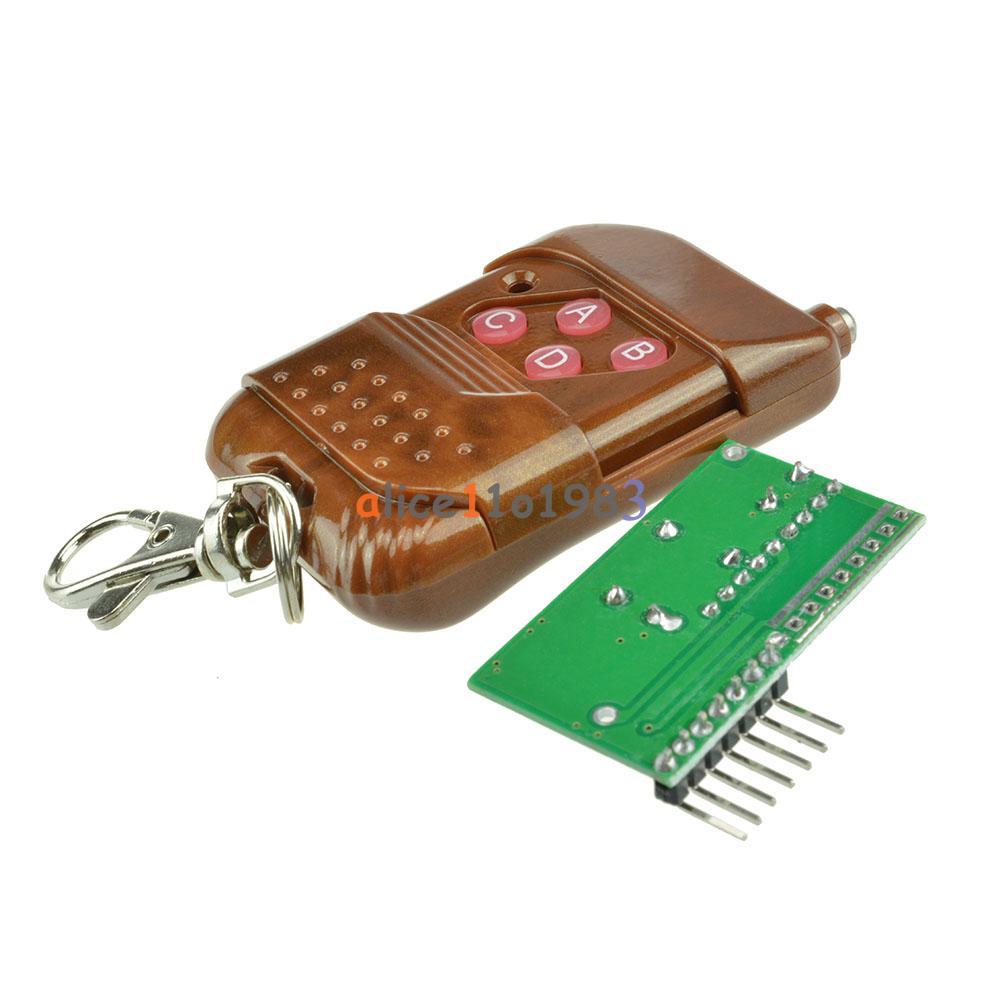 IC2262/2272 4 Channel Wireless Remote Control Kits 4 Key Wireless 433 ...