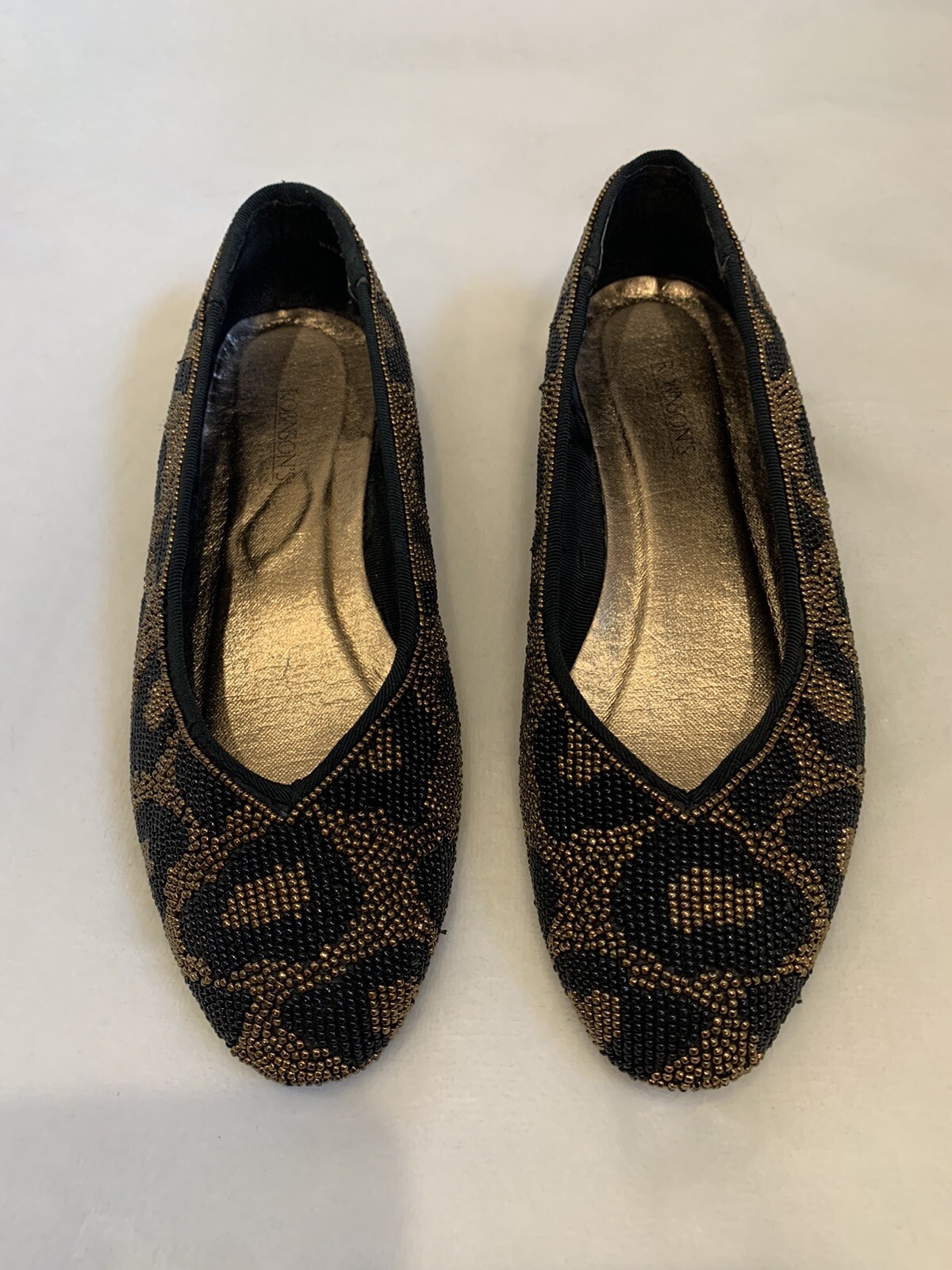 Vintage Adorable Robinson’s Beaded Leopard Flats Size… - Gem