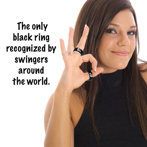 Black Ring Swinger Jewelry Swinger Symbol | eBay
