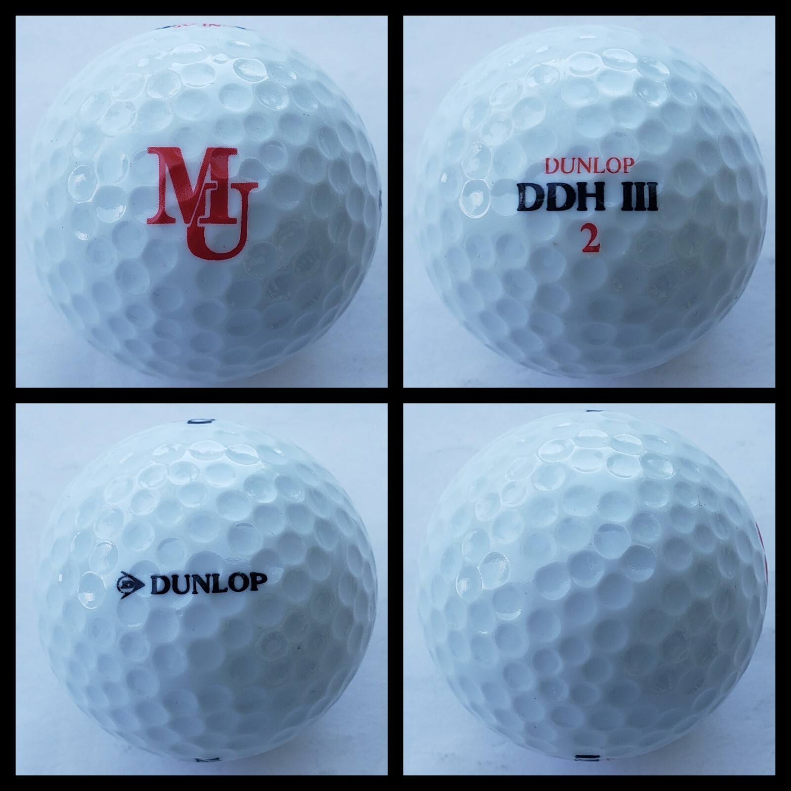 VINTAGE Miami University Oxford Ohio DUNLOP DDH Golf Ball Redhawks 1 ...