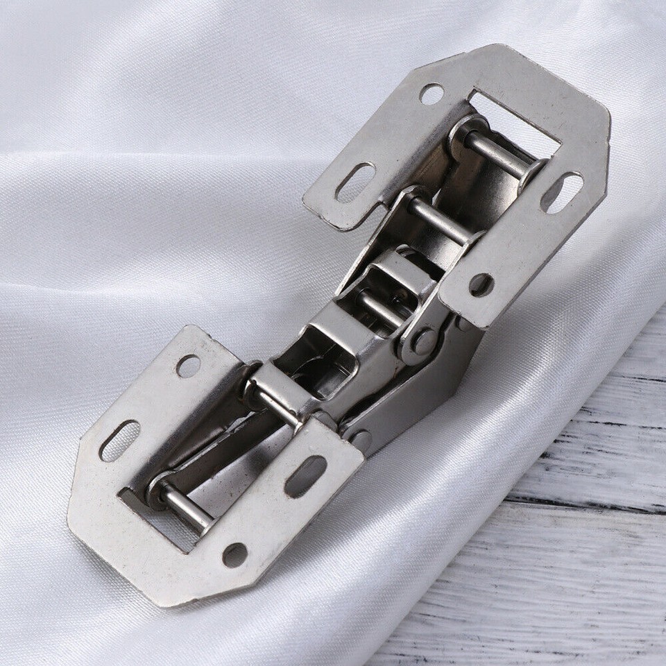 10 pcs screw-on hinge with spring 90° hinge door hinges kitchen cabinet ...