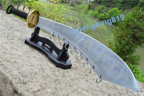 Unique KungFu Nine Ring Broadsword DaDao Sword Sharp High Carbon Steel ...