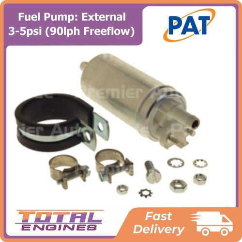 PAT Fuel Pump: External 3-5psi (90lph Freeflow) Replaces Mechanical ...