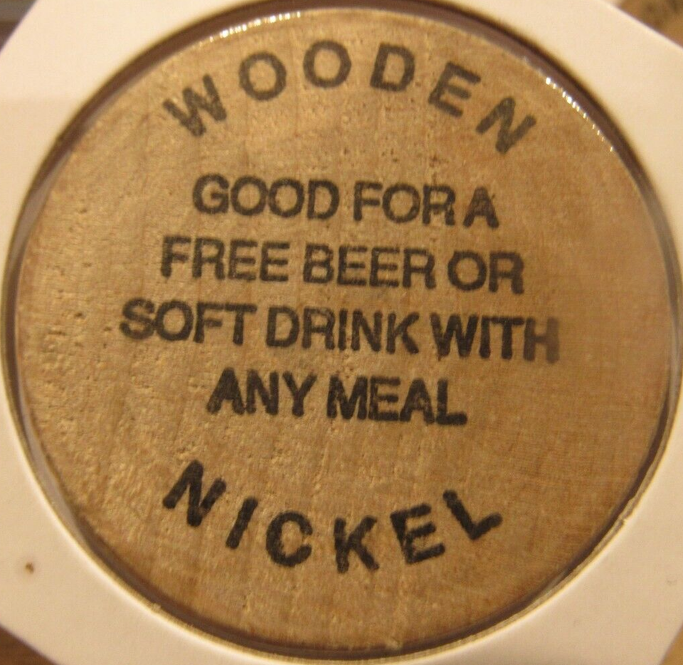 Vintage Moonshine Jugs Holiday Inn Secaucus, NJ Wooden Nickel - Token ...