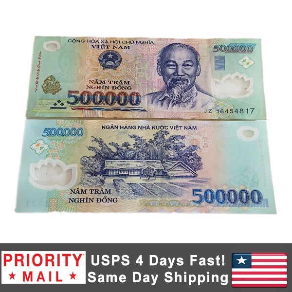 9,000,000 VND Vietnam Dong Banknote Nine Millions Vietnamese Dong 18pcs ...