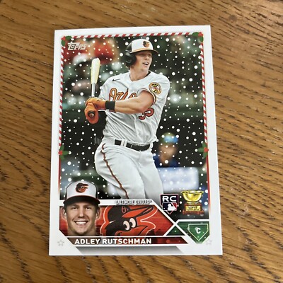 2023 Topps Holiday Adley Rutschman H50 Rookie RC Base Card Baltimore ...