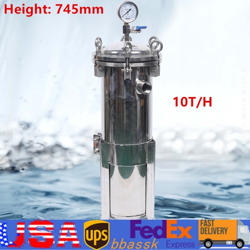 150 Psi Bag Filter Housing Sock Filter 304 Stainless Steel In/Out #4 ...