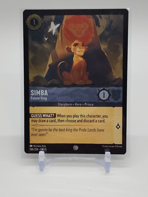 Simba - Future King - 188/204 Disney's Lorcana Foil Holo The First ...