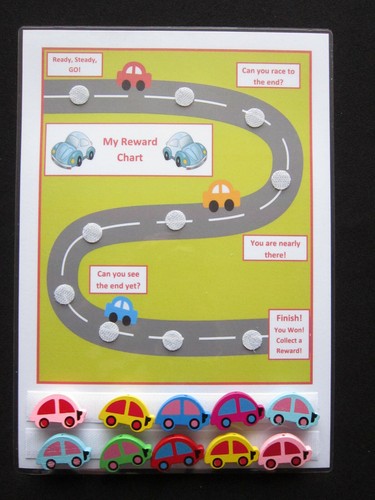 REWARD MOTIVATIONAL CAR CHART - ADHD Autism SEN PECS Visual Behavioural ...