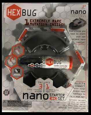 Hexbug Nano Starter Set Blue ~ Rare Mutation ~ Micro Robotic Creatures ...