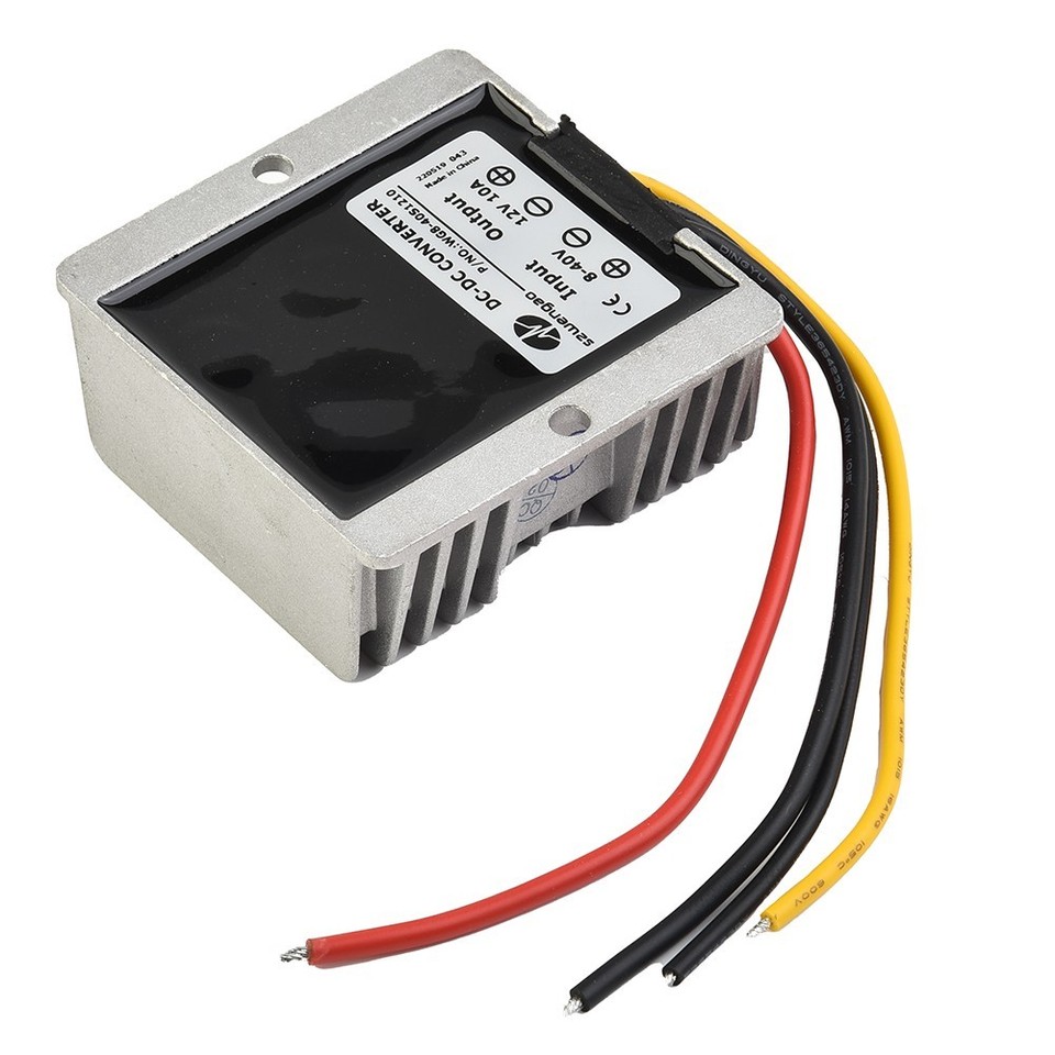 DC12-24 To 12V 10A 120W Step Up Converter Regulator Waterproof Boost ...