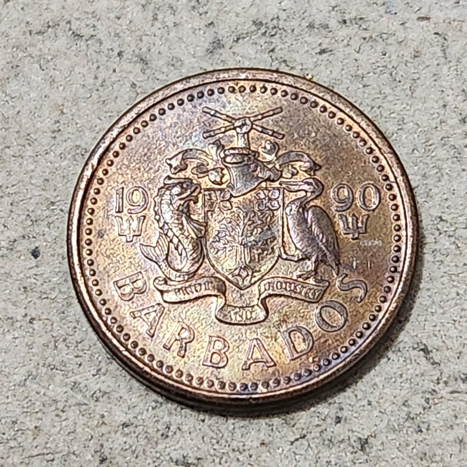 BARBADOS 🇧🇧 ONE (1) CENT COIN 1990 | eBay